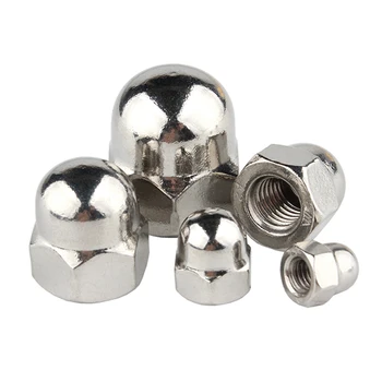 M6 M8 M10 M12 M20 6061 7075 Aluminum Anodized Hexagon Hex Domed Cap Nut Acron Nut Din1587 - Buy ...