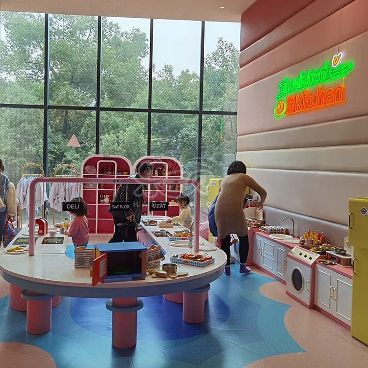 Children’s Pretend Play Role House - Supermarket Kitchen