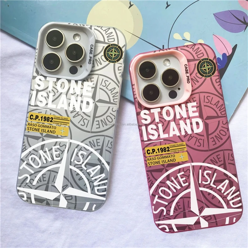 Stylish & Trendy Pc Mobile Phone Case Fashionable Colorful Stone Island ...