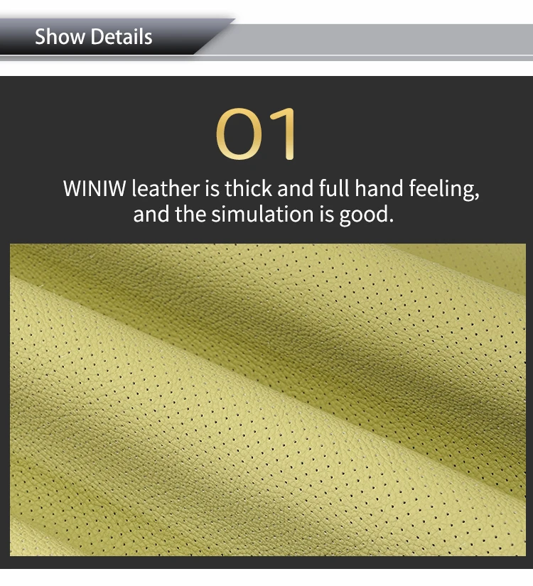 High Quality Wholesale Winiw Embossed Microfiber Artificial Leather ...