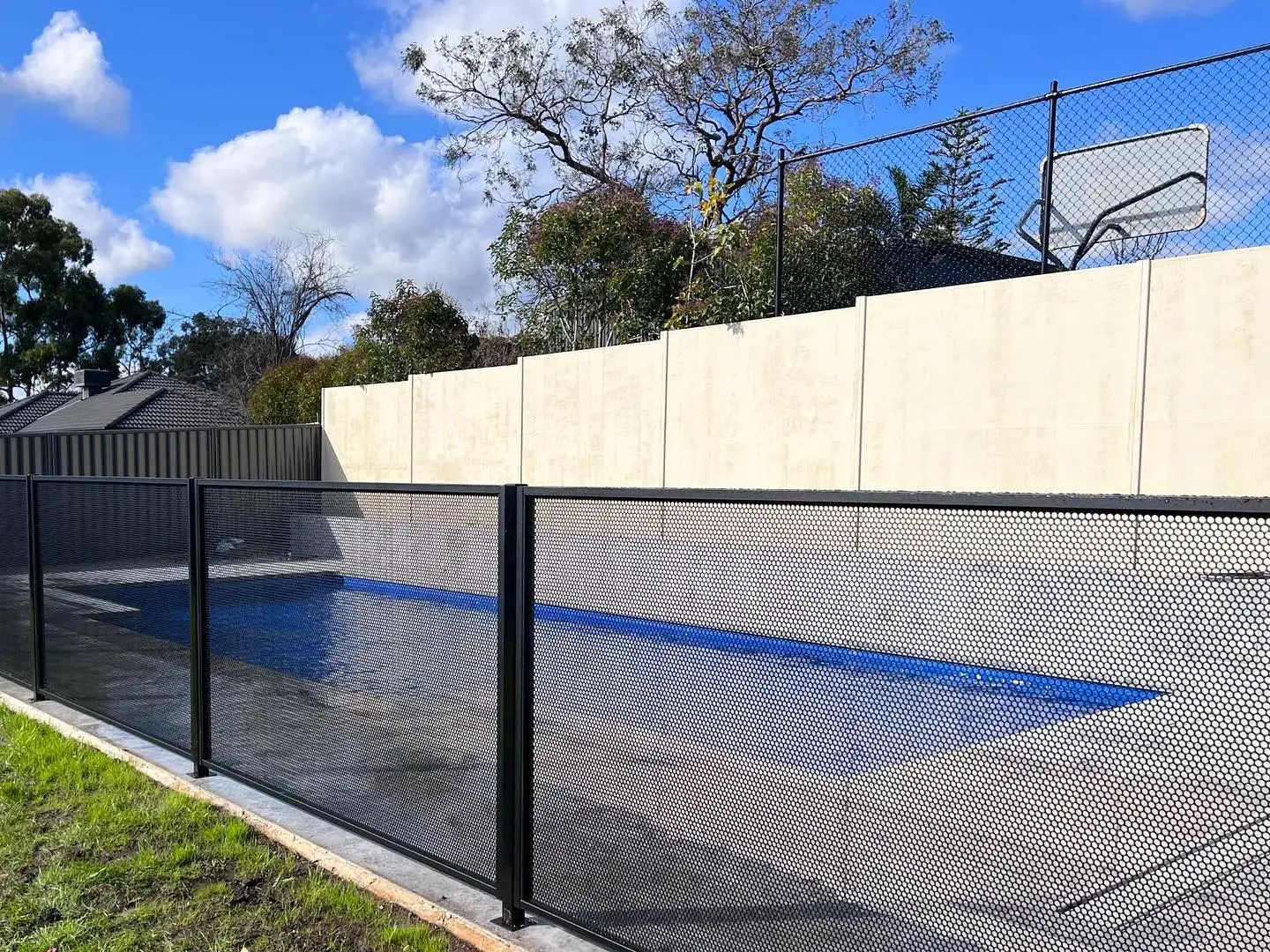 Perforated Pool Panel 2meter Kit - Durable Aluminium Mesh