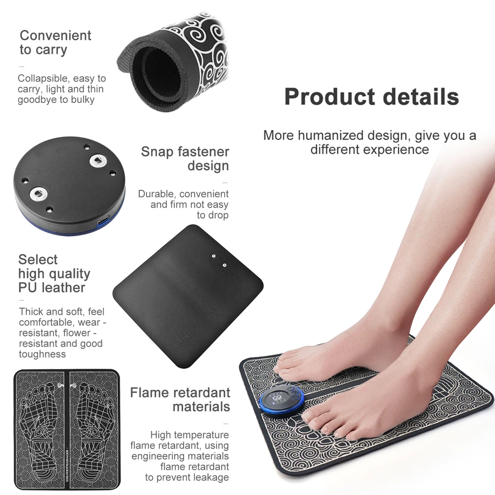 Foot Mat Electric Stimulator Massager EMS - Intelligent Treatment