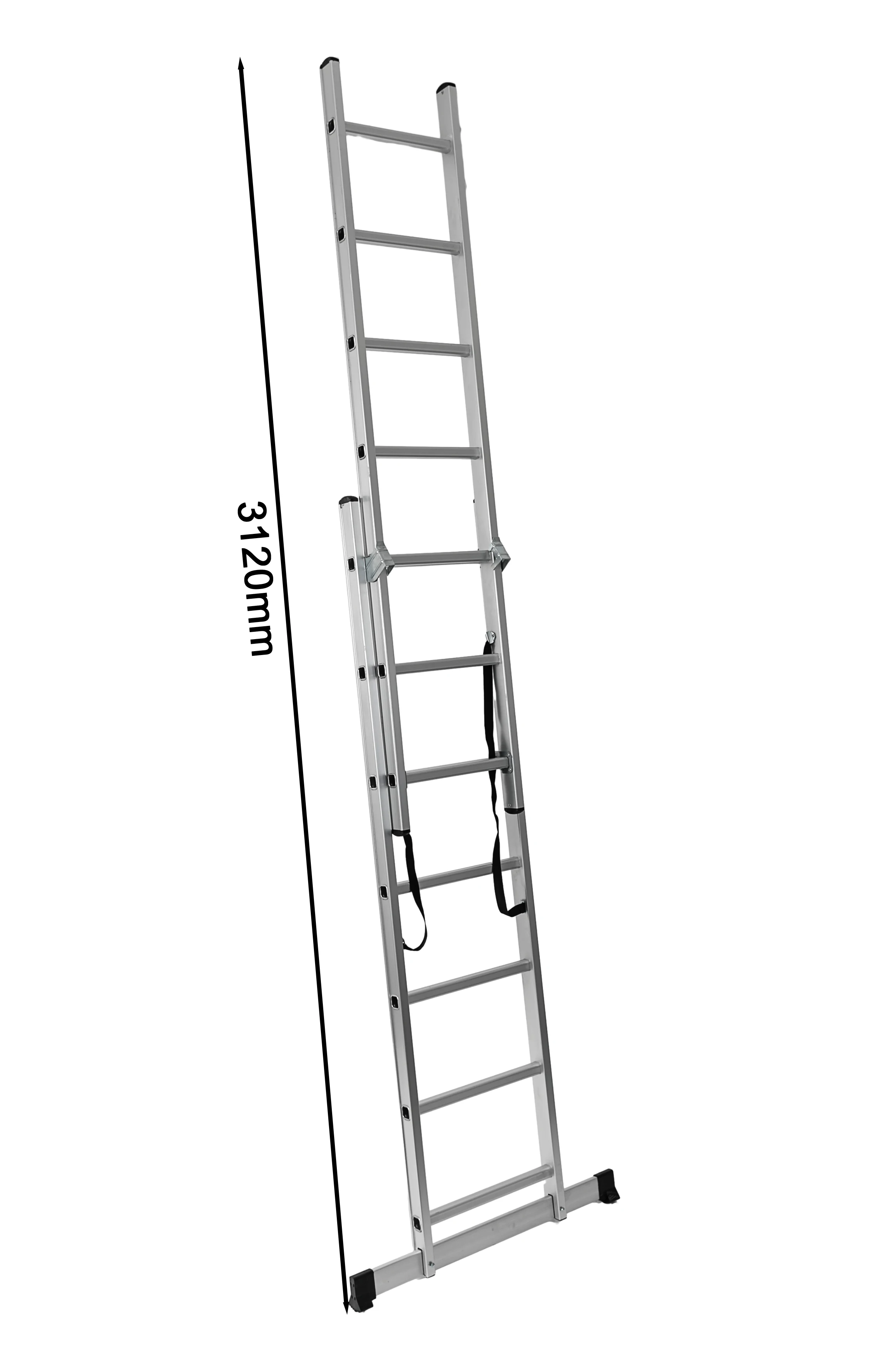 Modern Portable Triple Foldable Aluminium Ladder Domestic Retractable ...