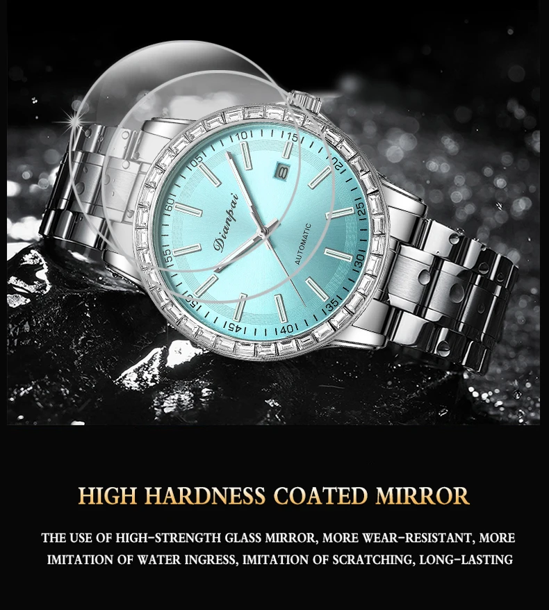 DIANPAI Luxury Men's Watch - Automatic, Stainless Steel