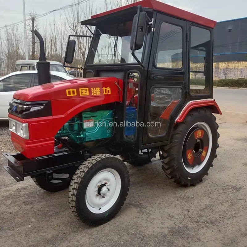 Mini Model 20hp Belt Transmission Tractor with Rear Pto Four Wheel ...