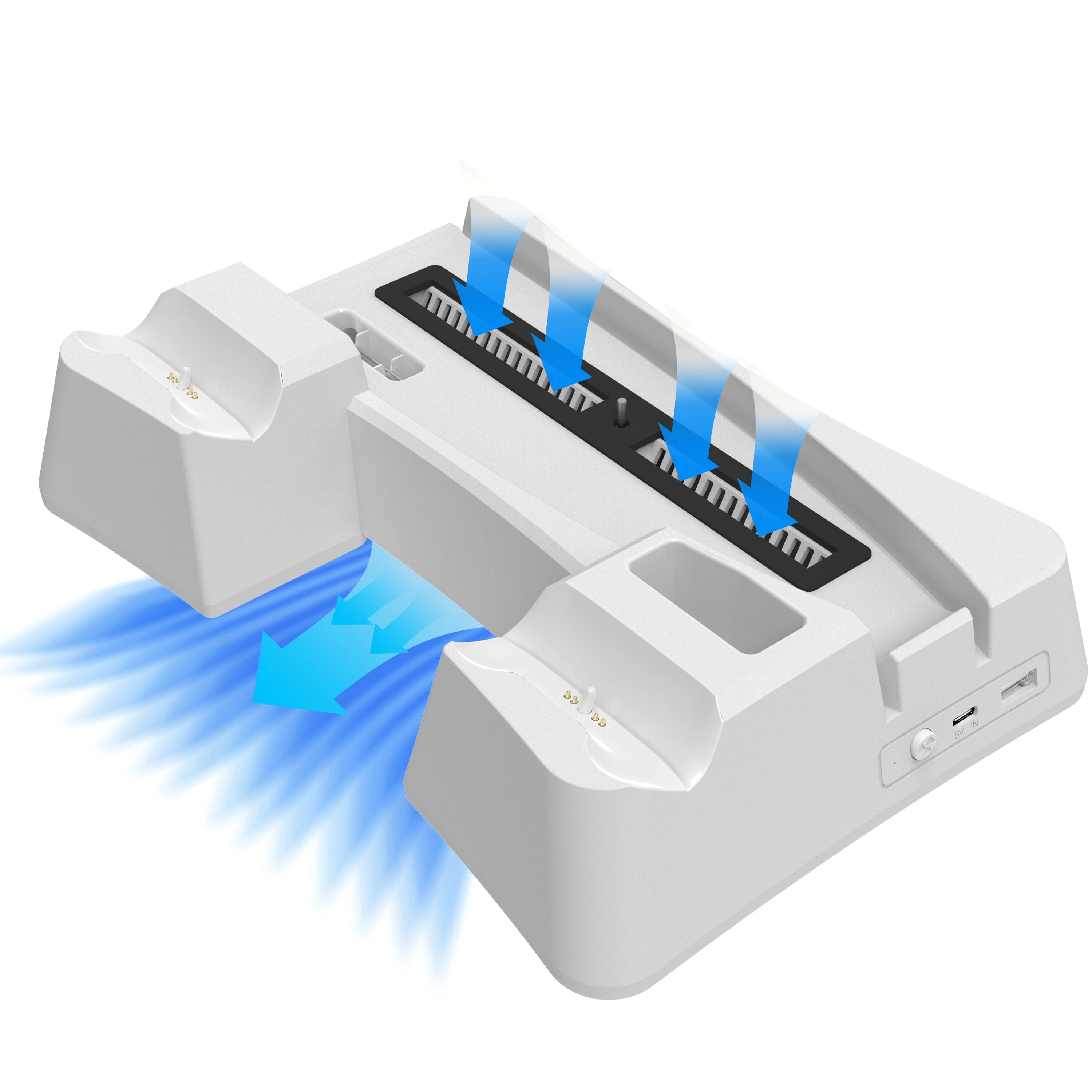 Ps5 Consol Headset Storage Multifunction Vertical Cooling Fan Stand ...