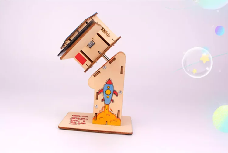 DIY Aerospace Satellite Model Science Experiment Wooden Handmade ...