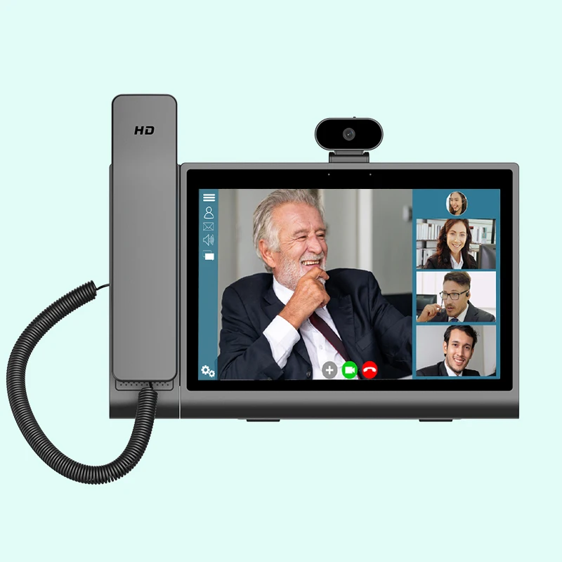 Android SIP Telephone RJ45 Ethernet POE Video Conference Terminal WiFi ...