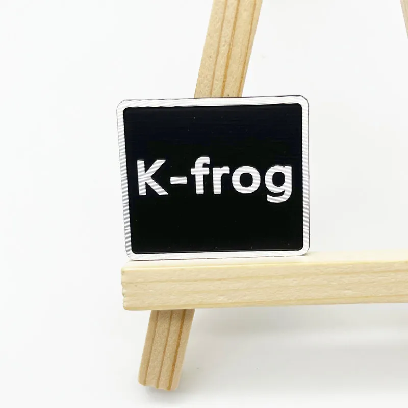 Nameplates Custom Metal Logo TV Die-cut Logo Metal Nameplate Self ...