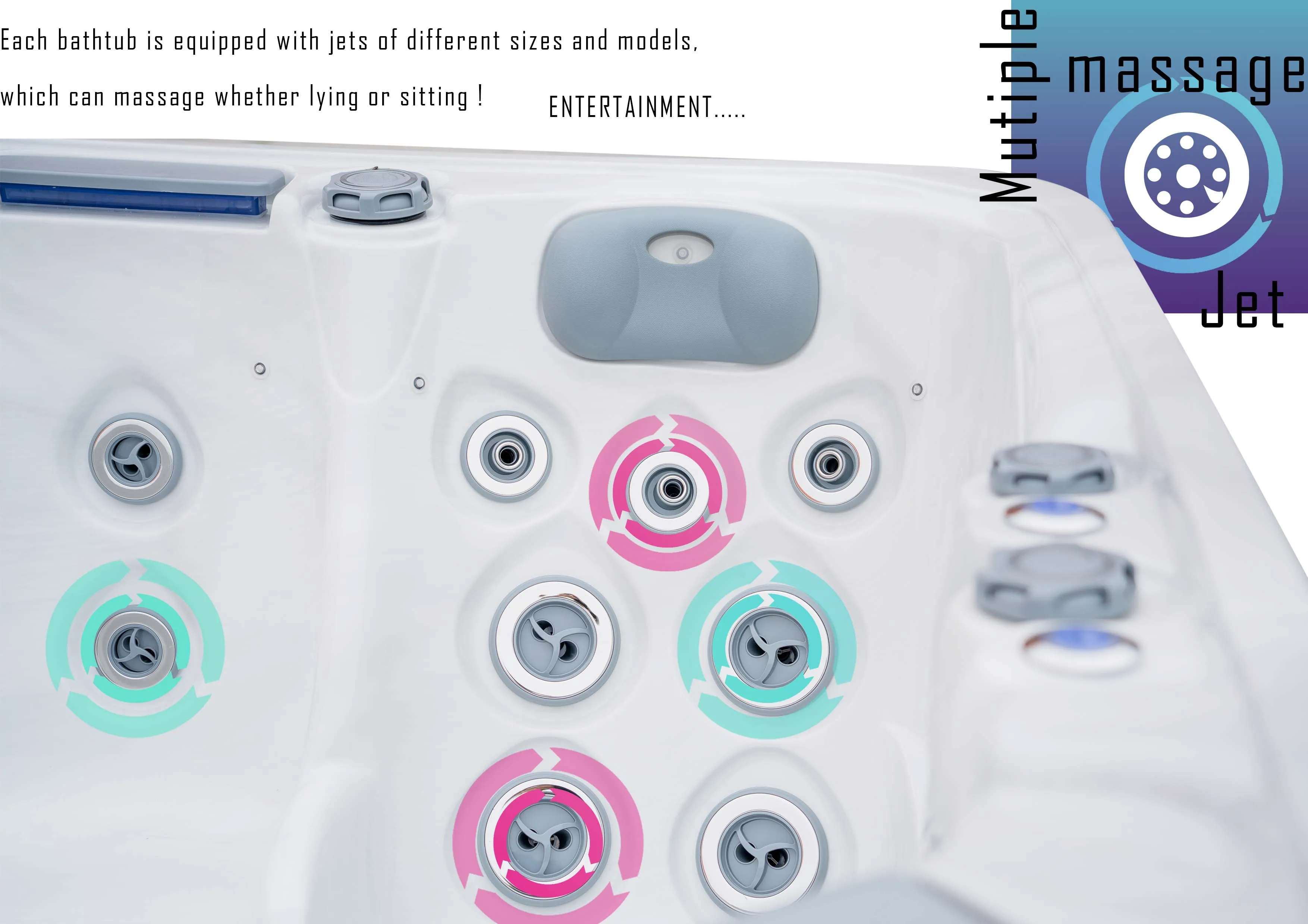 4m Family Kids Adults Gym Massage Endless Spa Container