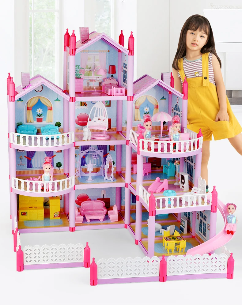 2022 New Arrivals Doll House Miniatures Diy Girls House For Kids ...
