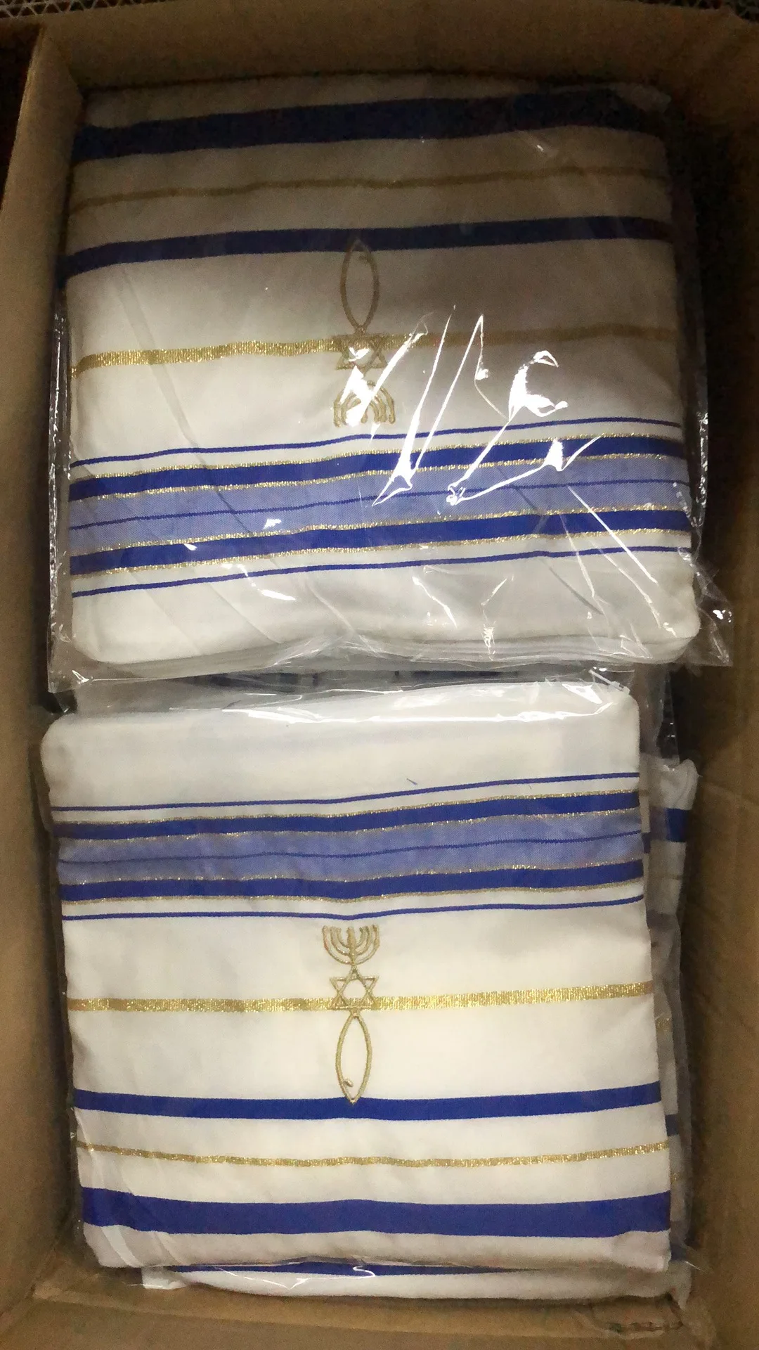 Polyester Jewish Tallit Prayer Shawl - 9 Color Options Available ...