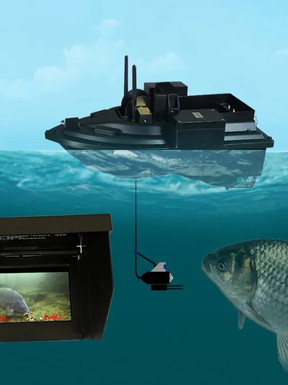 Winfull Wireless Remote Control Fishing Feeder Video Fish Finder Bait ...