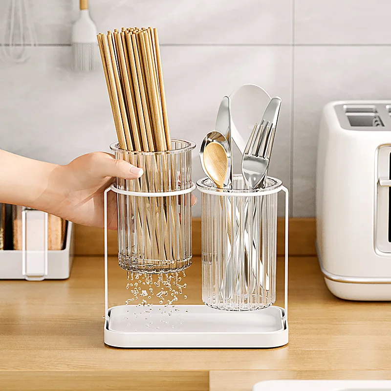 Chopsticks Storage Box Household Water-logged Chopsticks Barrel Kitchen ...