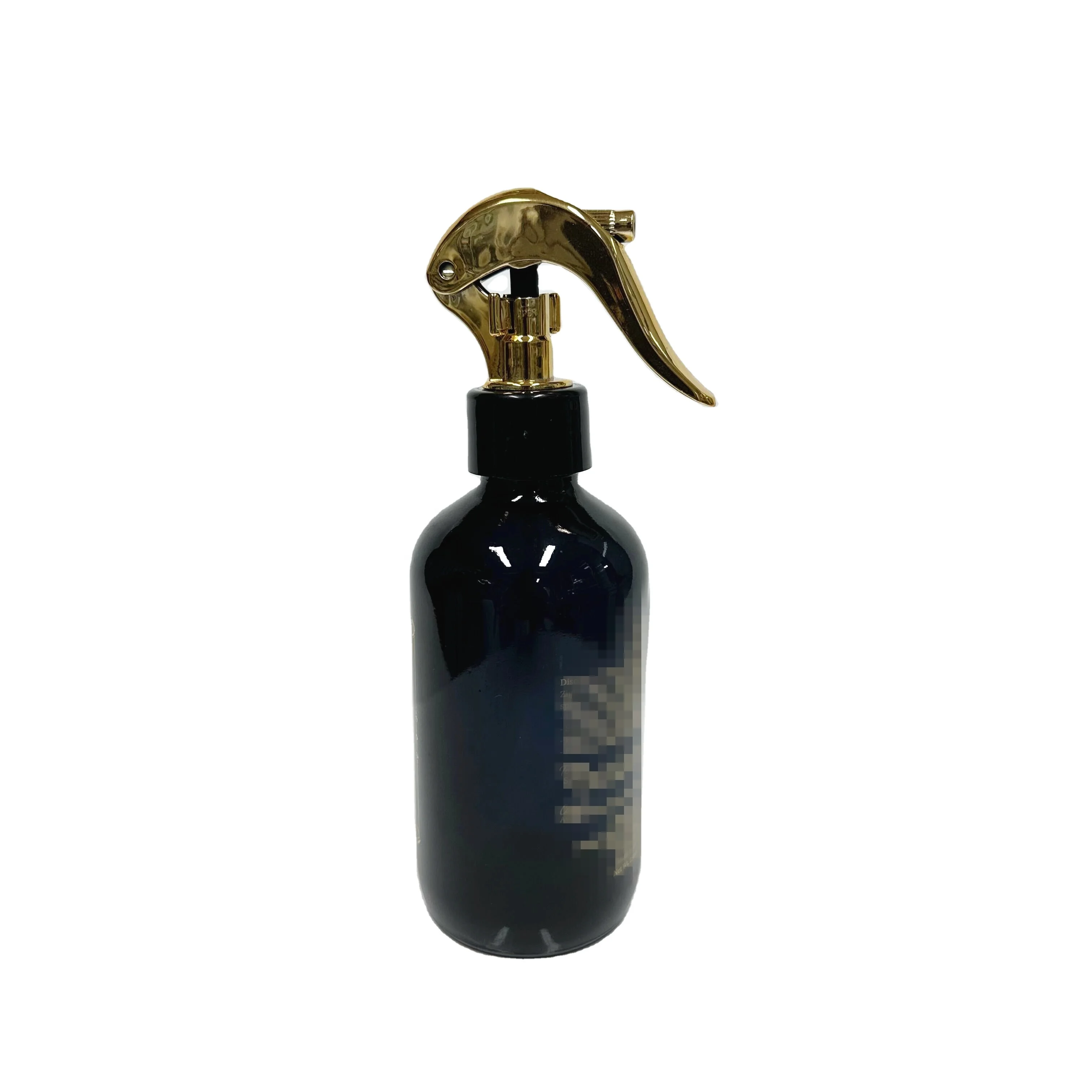 8oz 250ml Violet Colored Hair Spray Glass Bottle with Gold Uv Trigger ...