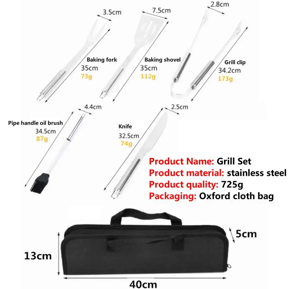 Dysc Outdoor Grill Accessories Utensils Set Stainless Steel Bbq Tools Grilling Tools Kit ...