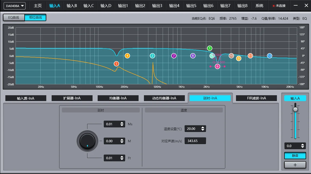 ADSP-21489 Audio Processor - 4 in 8 Out DSP Crossover