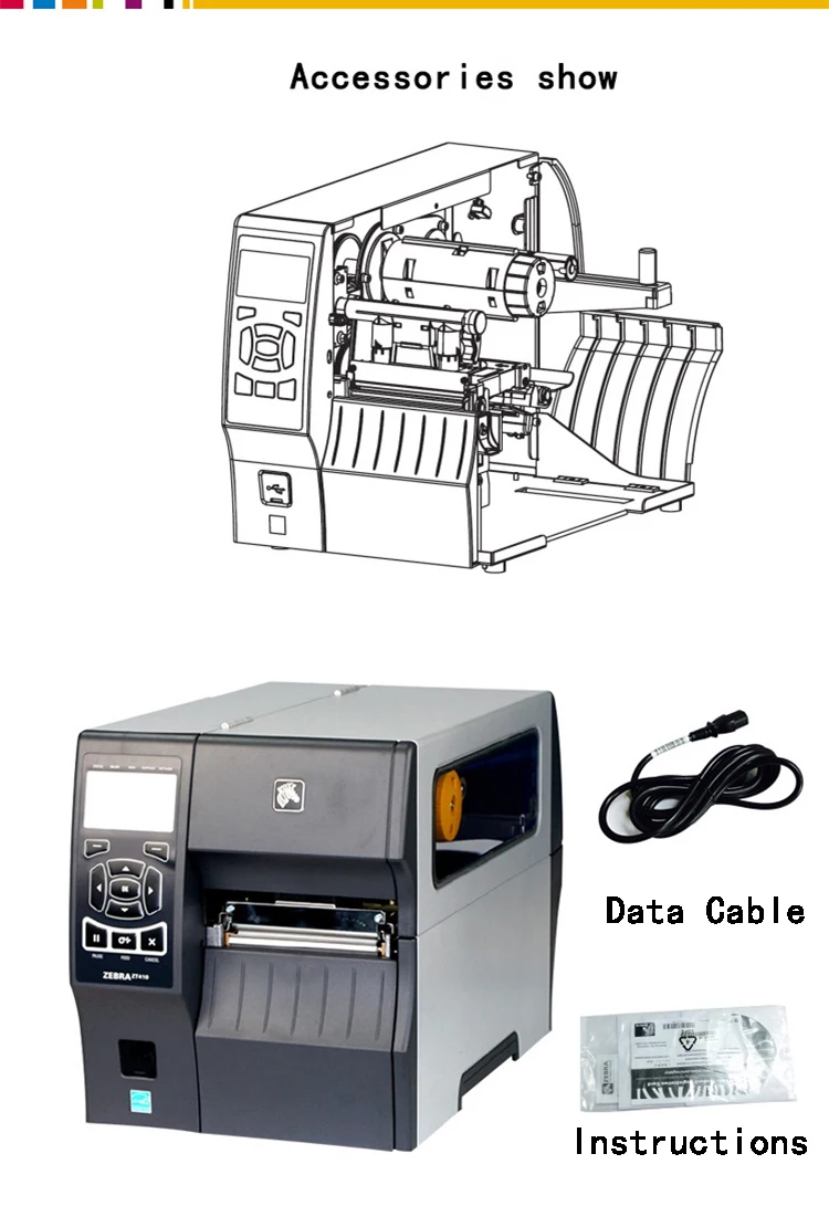 Impresora térmica de etiquetas industriales Zebra ZT411R 300dpi RFID de ...