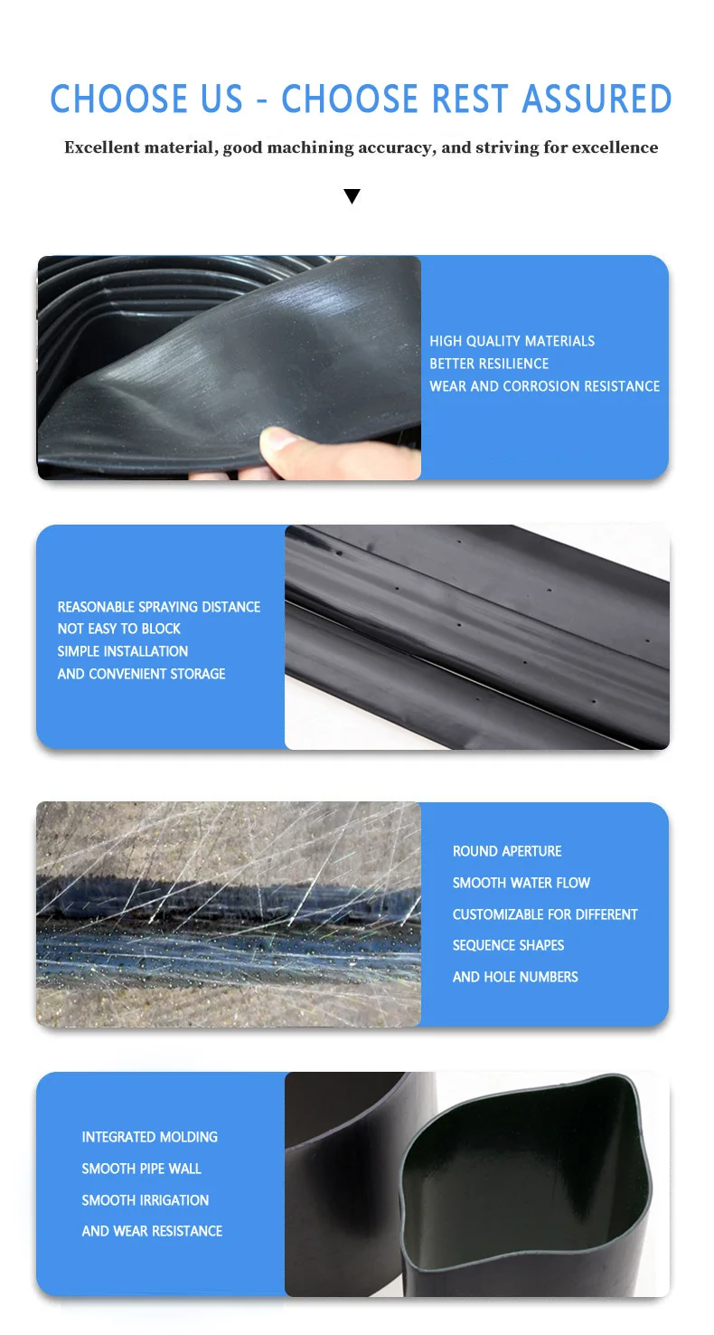 Factory Agriculture Irrigation Rain Spray Hose Micro Rain Hose Tape ...