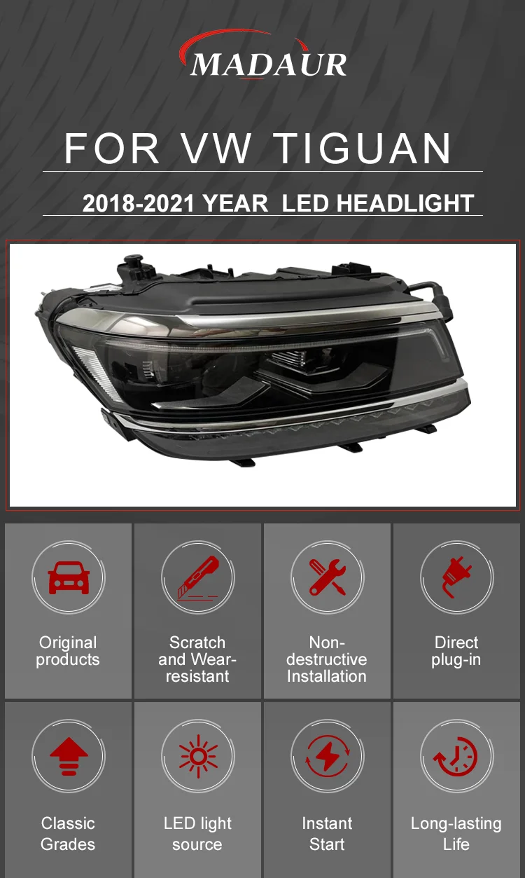 Original USA Car Headlight Assembly for VW Volkswagen Tiguan