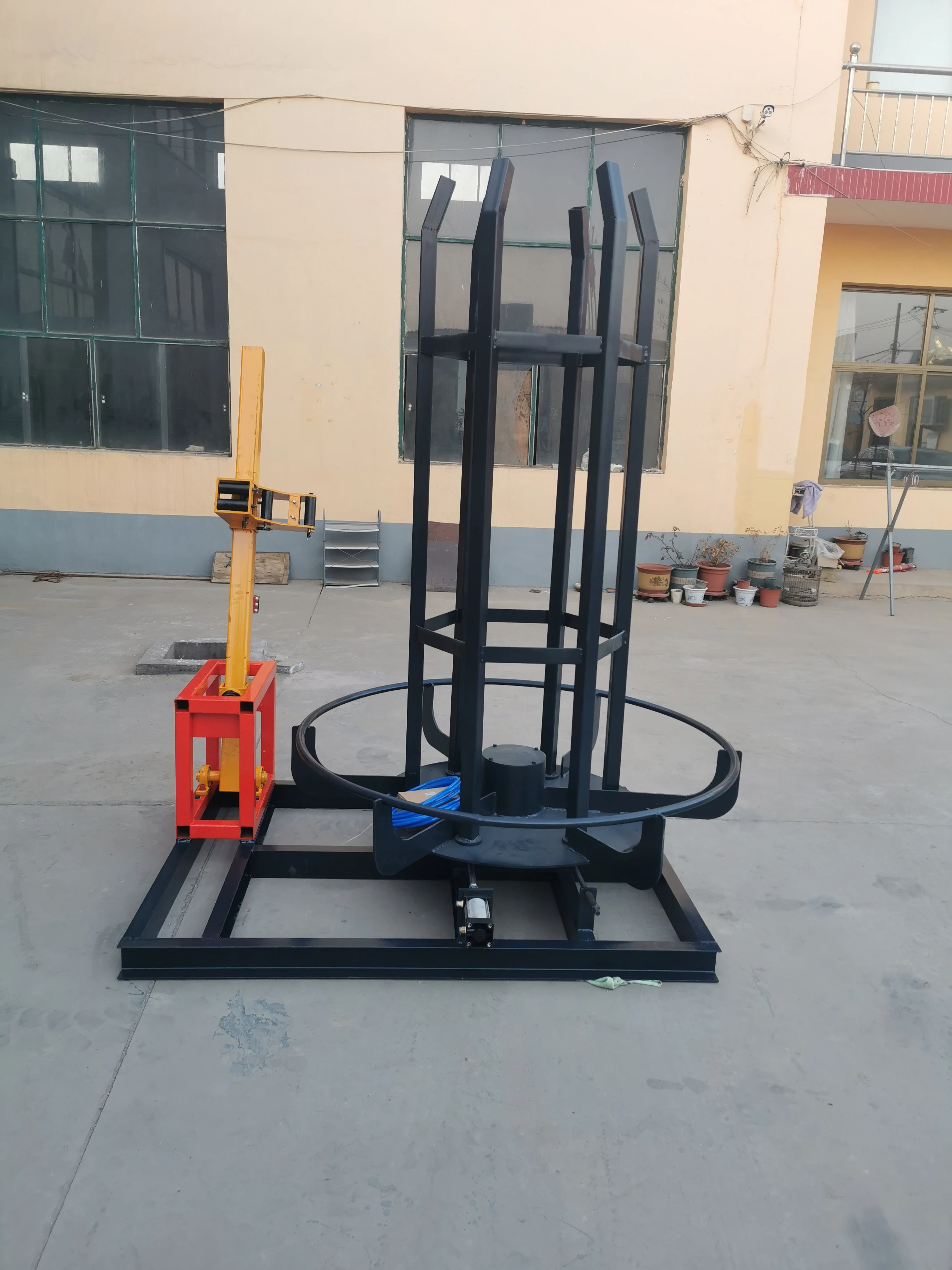 Steel Vertical Pay off Frame - Efficient Rebar Handling