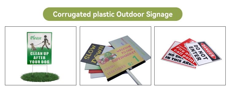 4mm 5mm Can Be Customized 18x24 Corrugated Pp Board Yard Signs Lawn ...