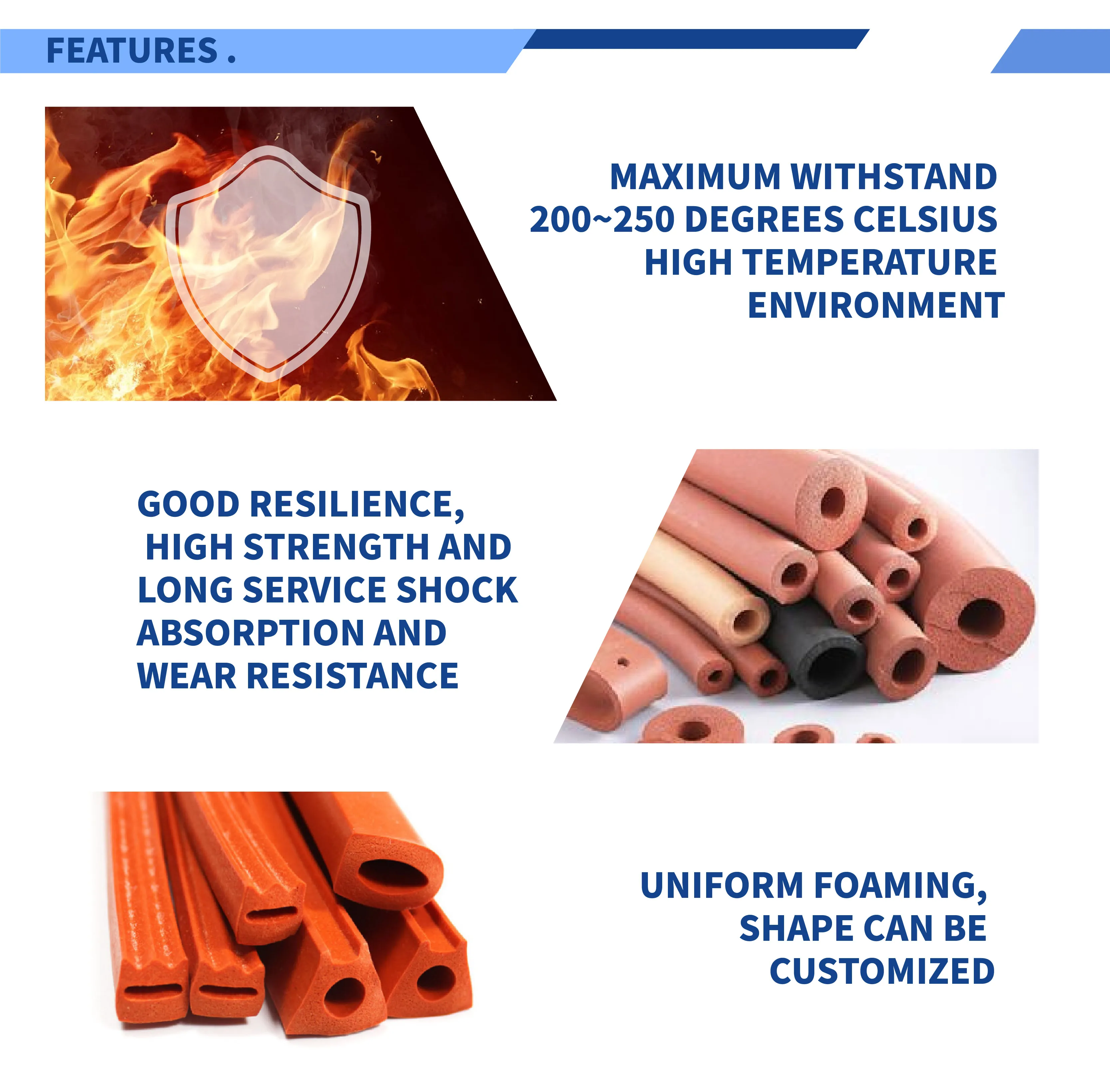 Water/electrical/dust/wear Resistant Silicone Foam Tube High ...