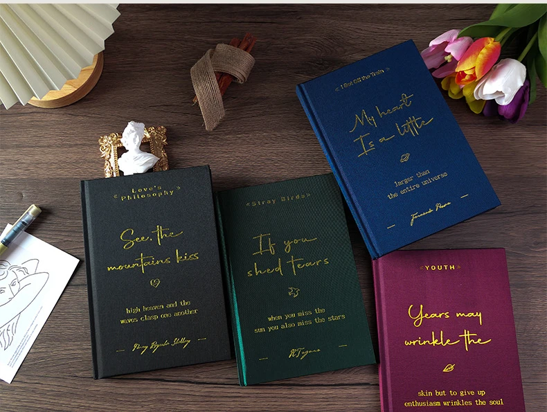 Fresh Literary Poetry Hardcover Notebook A6 - Creative Diary Journal ...