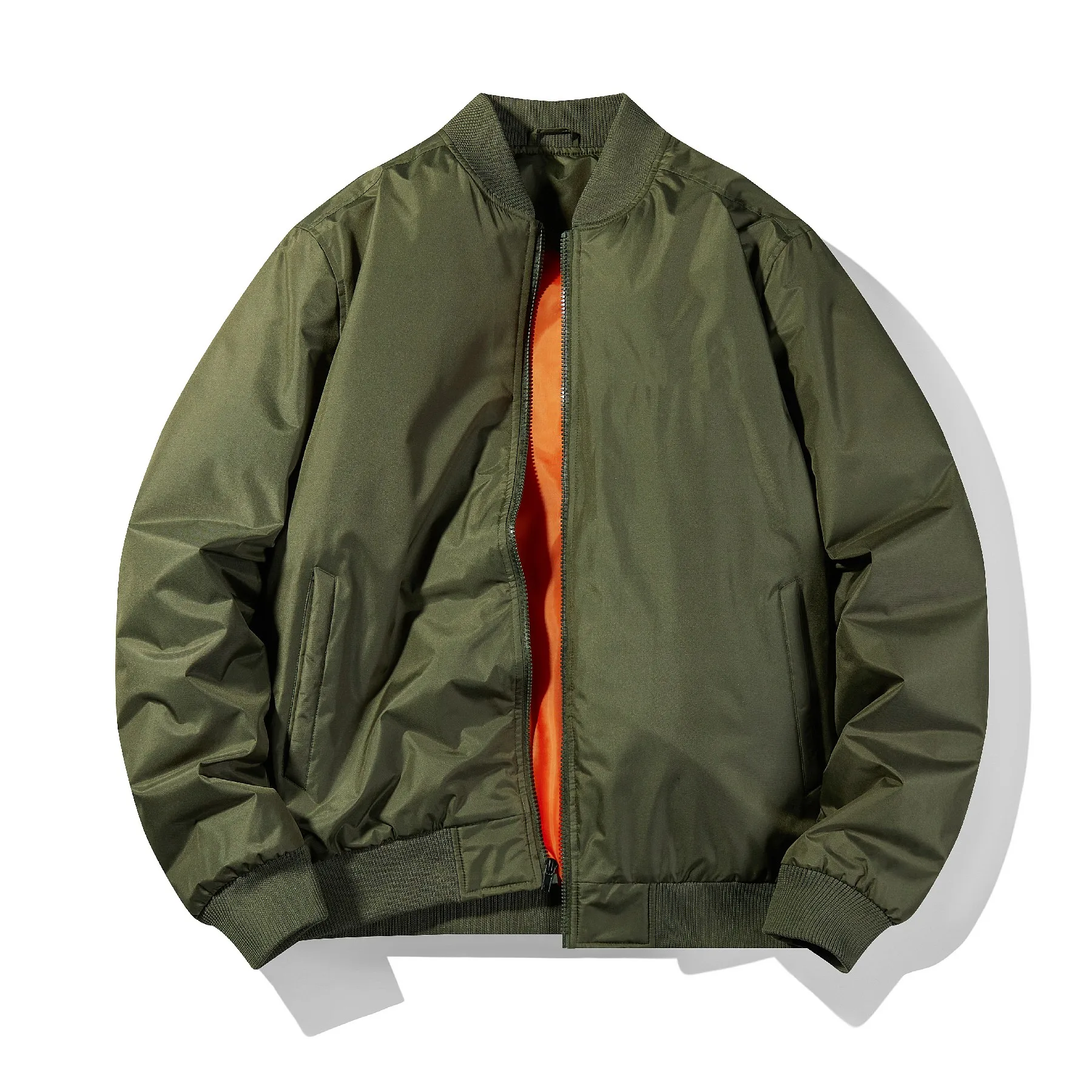 Men's Fashion Casual Windbreaker Bomber Jacket Coat Autumn Outdoor ...