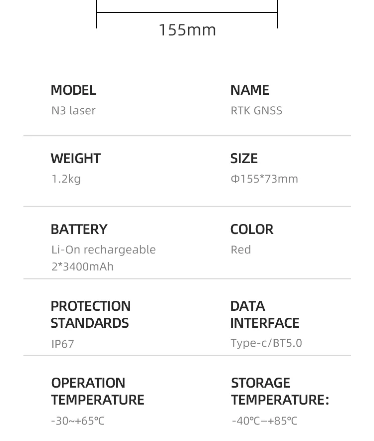 Sino Mars Pro Laser/lu5 Lsaer Base And Rover Gnss Receiver Gnss Survey ...
