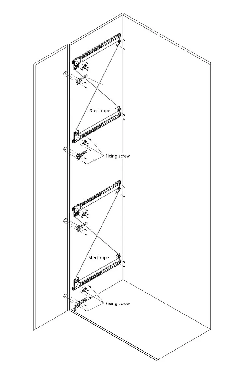 Pocket Door Slide System - Concealed Door Slides for Modern Cabinets ...