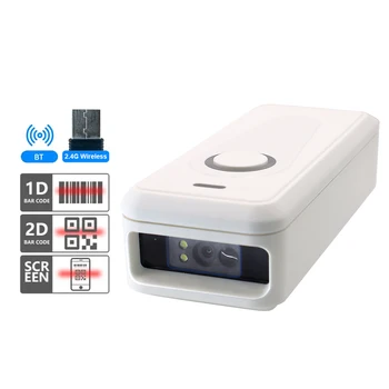 Mini 3-in-1 Barcode Reader 1d/2d/qr Bar Code Scanner Bt 2.4g Handheld ...