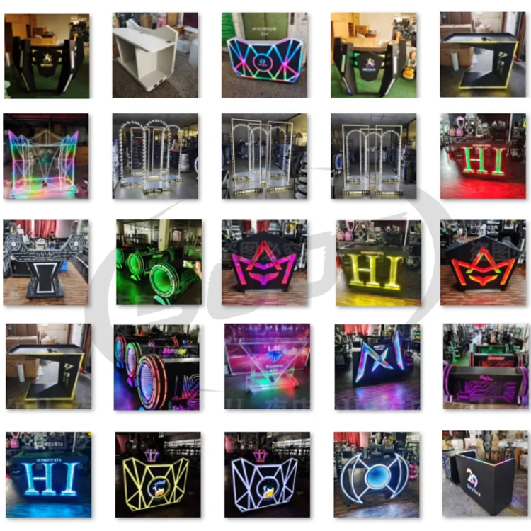 Customized Acrylic Mobile Dj Booth Facade For Night Club Stage - Buy Dj ...