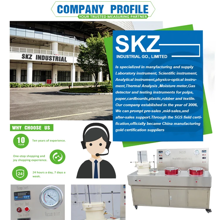 Skz125 Rapid Kothen Sheet Former Paper Pulp Forming Tappi Pulp ...