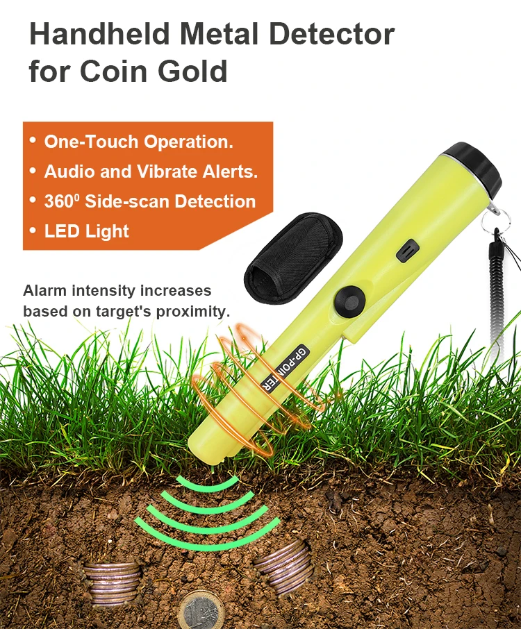 Portable Handheld Metal Detector Sensitive Pinpointer Finder ...