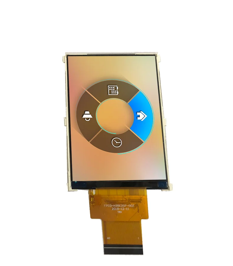 사용자 정의 3.5 인치 Uart Tft Lcd Ic 320x240 지원 Mcu/spi/rgb 인터페이스 정사각형 Lcd 화면 ...