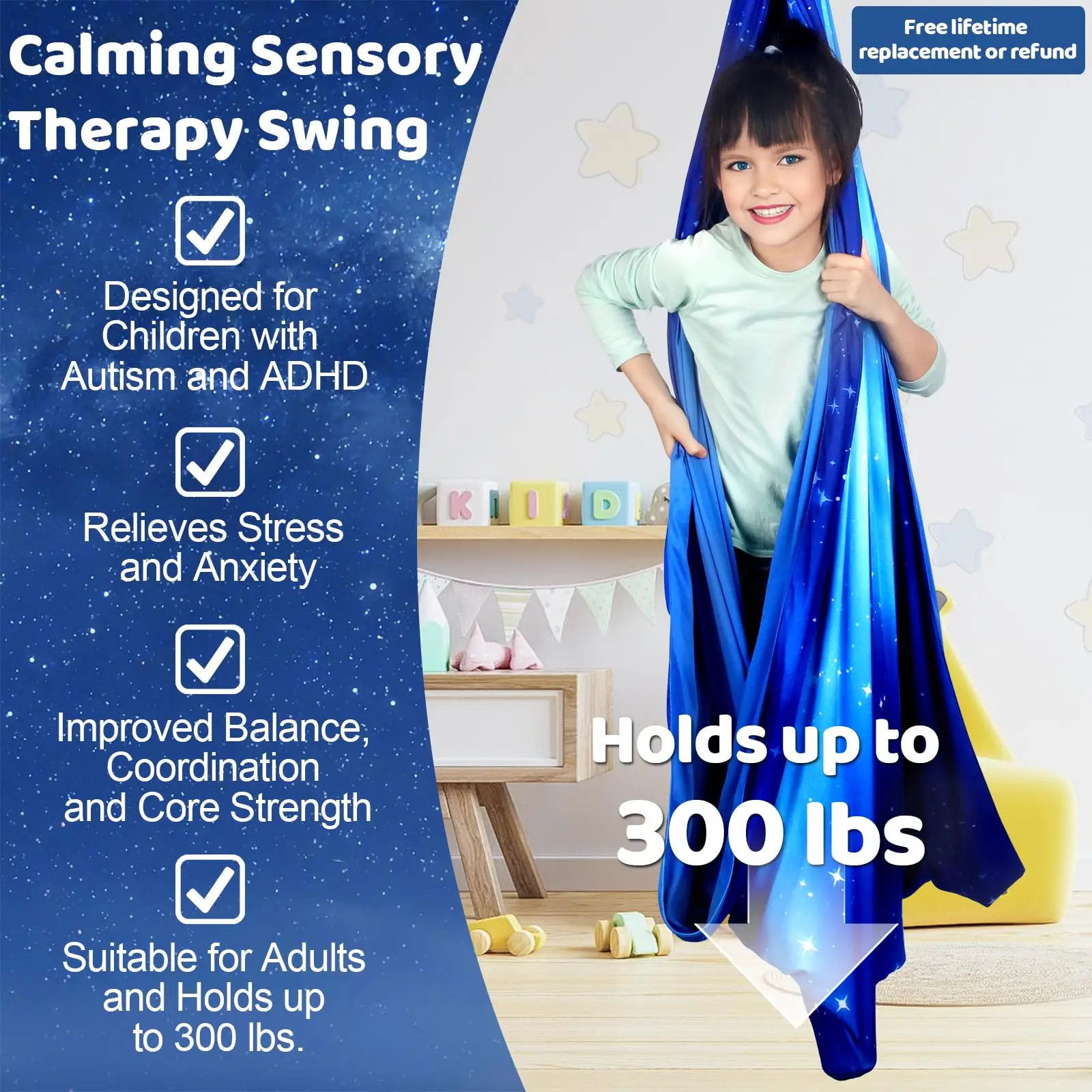 Interactive Sensory Swing for Autism Therapy - Easy Setup