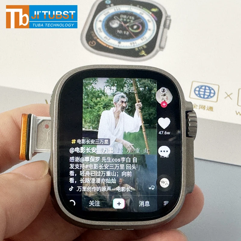 4g Sim With Card Call S8 Ultra Smartwatch Series 8 9 S9 S8ultra X8 Dw88 Dw89 Wifi Gps Camera Con ...