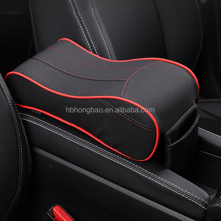 Car Arm Rest PU Leather Memory Foam Cushion Armrest Pad Center Console ...