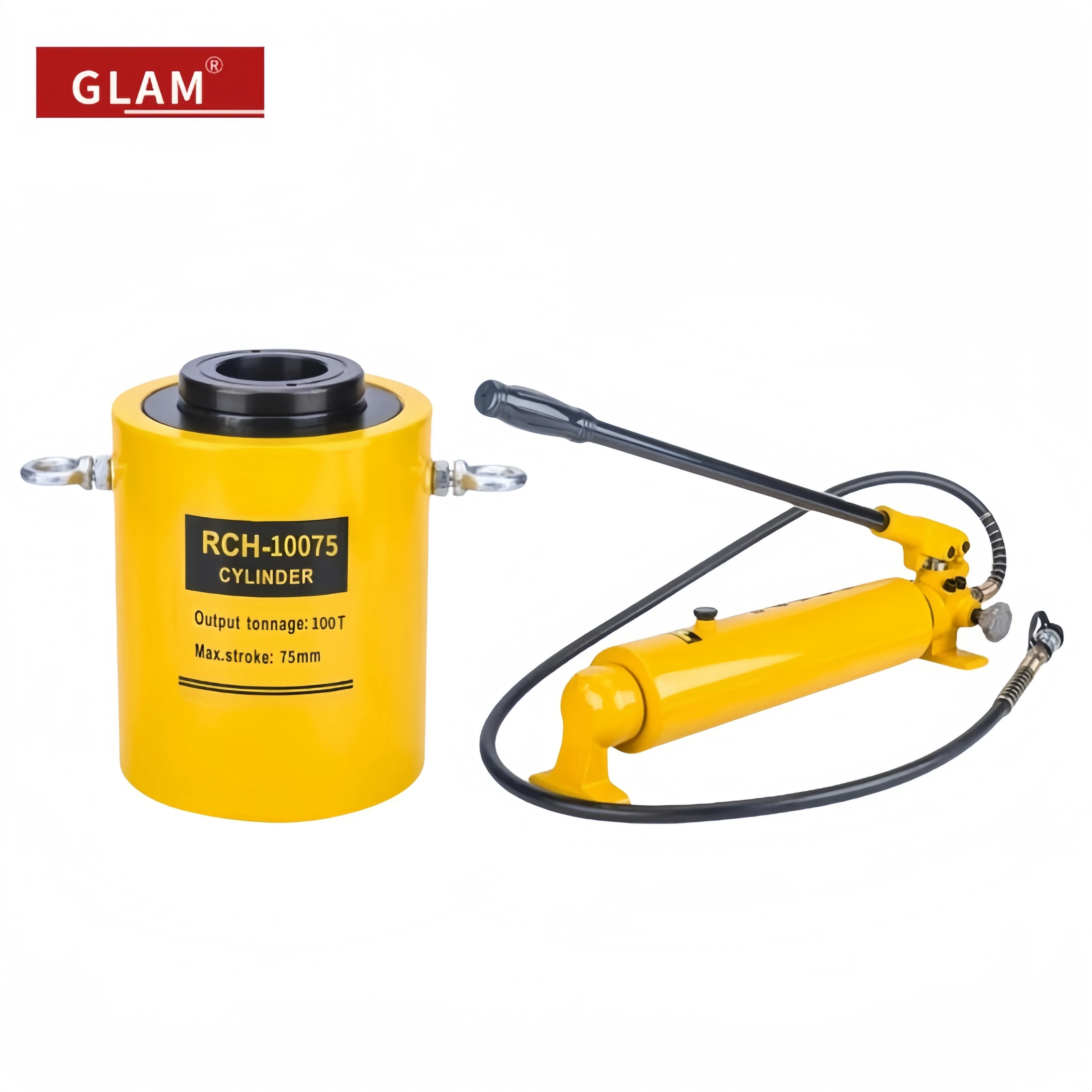 Alibaba.com: RCH-10075 100 ton stroke hydraulic hollow cylinder jack ...