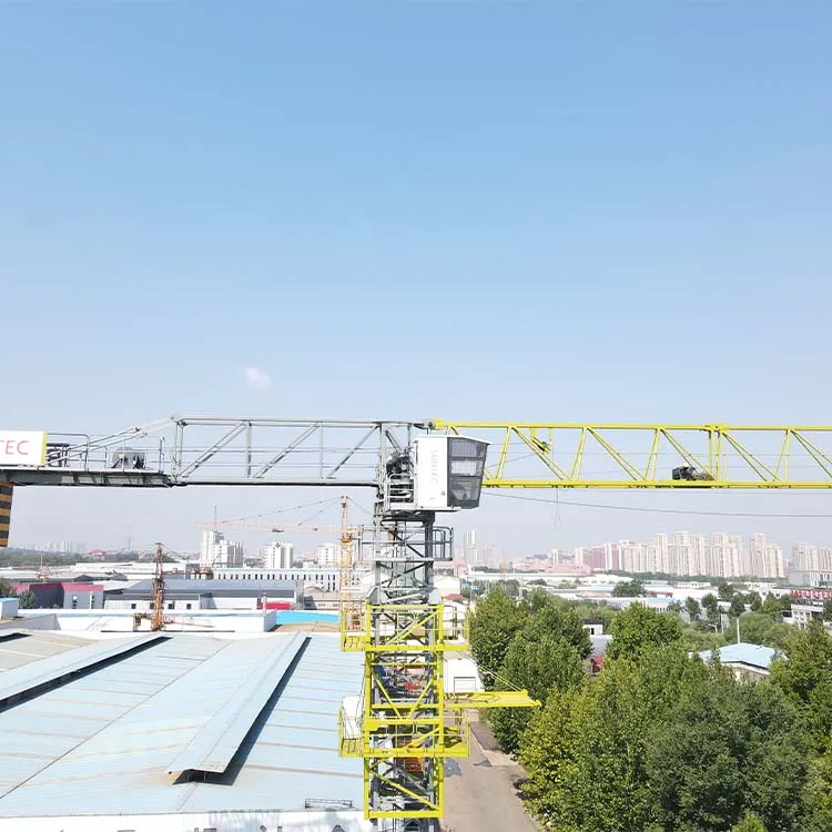 QTZ125 Top kit Tower Crane Flat Top Tower Crane 2 Fall And 4 Fall Tower ...