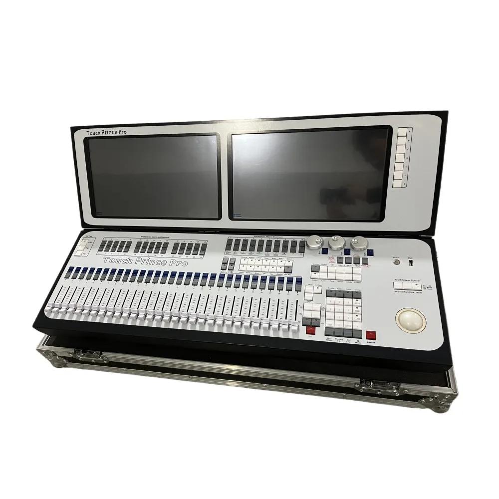 flight case packed I7 touch prince pro controller console dmx 512 ...