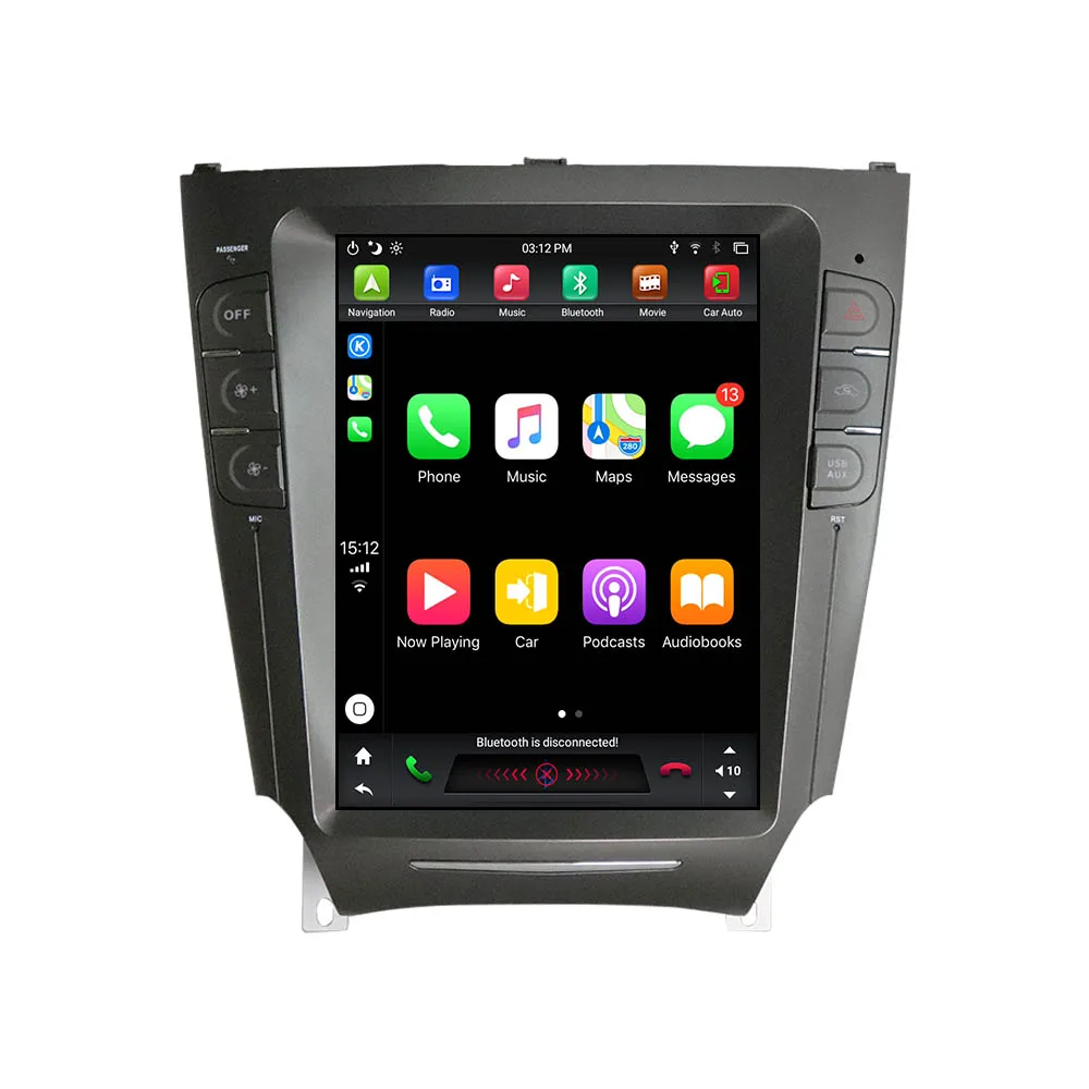 Vertical Tesla Radio Player Android 11 For Lexus Is250 Is300 Is200 ...