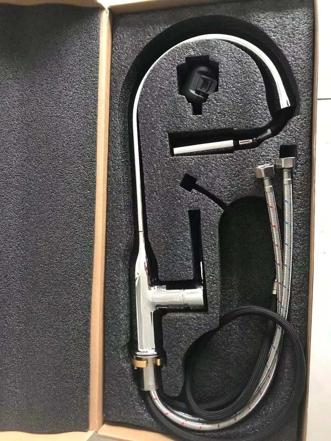 New Rhombus Design Grey Kitchen Basin Faucet Without Pull Down Sprayer ...