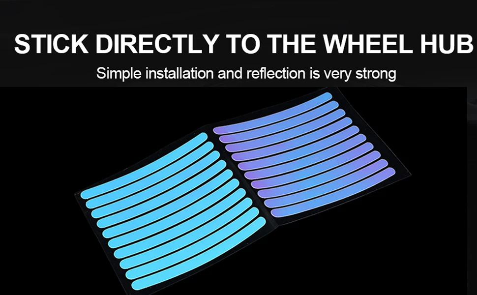 Factory Custom Logo Car Stickers Glowing Wheel Hub Sticker Car Stripe ...