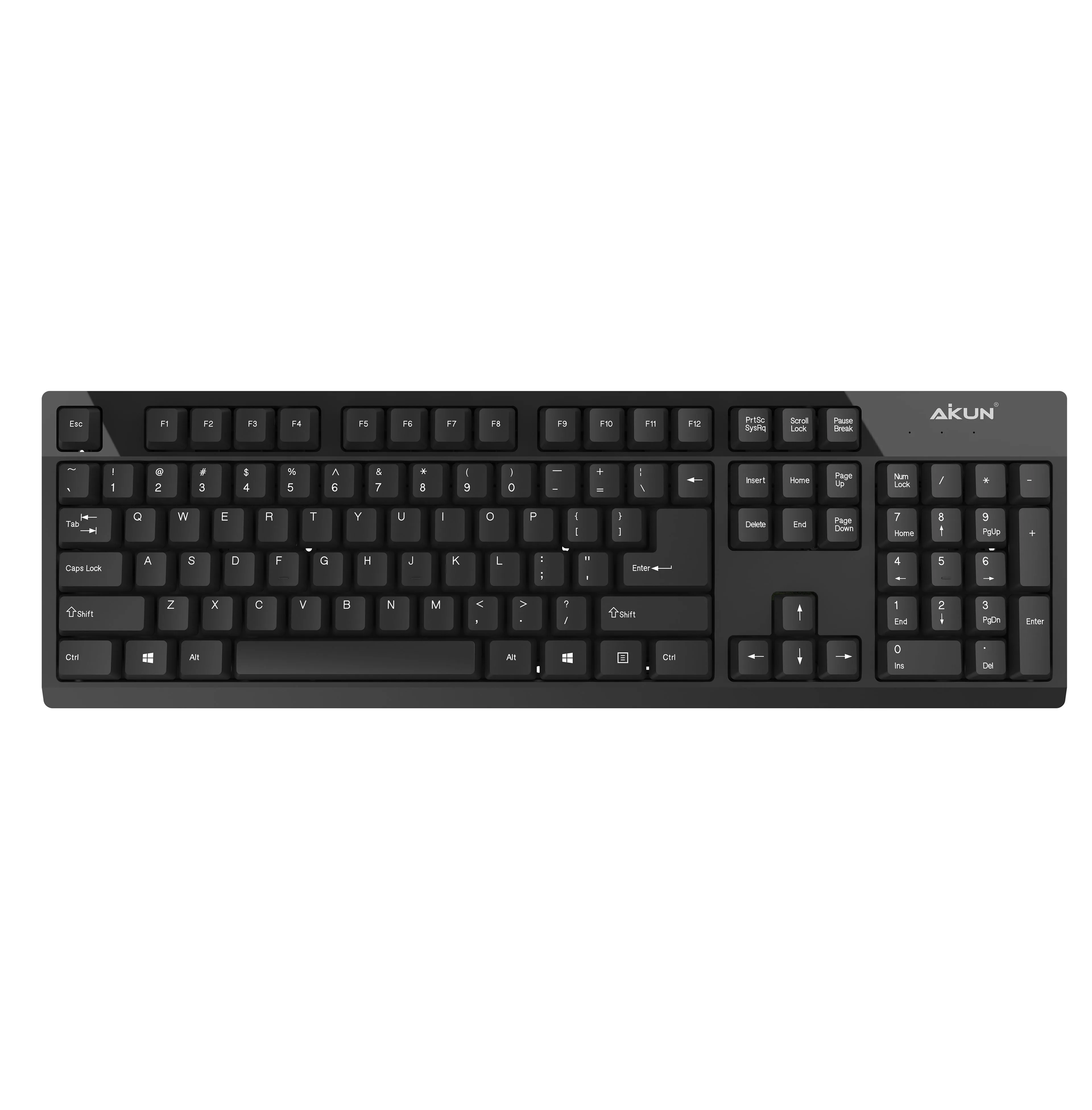 Wired Office Keyboard Kb251 Without Light Full-size Ultra Thin ...