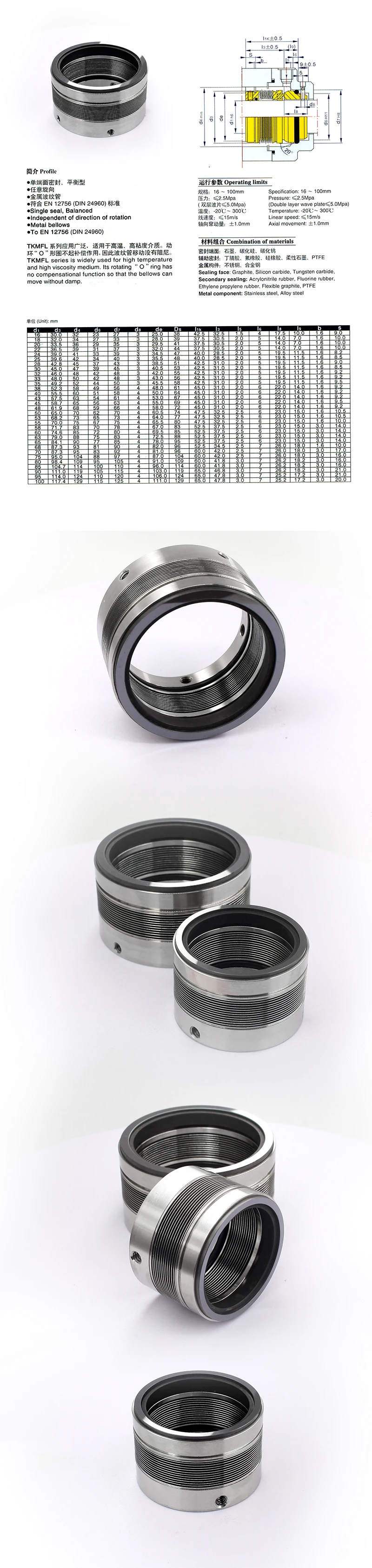 Mechanical Seal Type 680 Pump Mechanical Seal - Buy Mechanical Seal ...