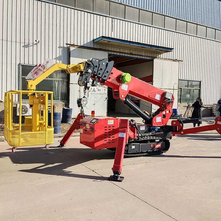 Hydraulic Electric Mini Telescopic Boom Foldable 360 Degree 5t 8T ...