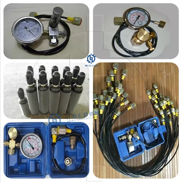 MSB500 to MSB800 Nitrogen Gas Charging Kit for Hydraulic Hammer ...