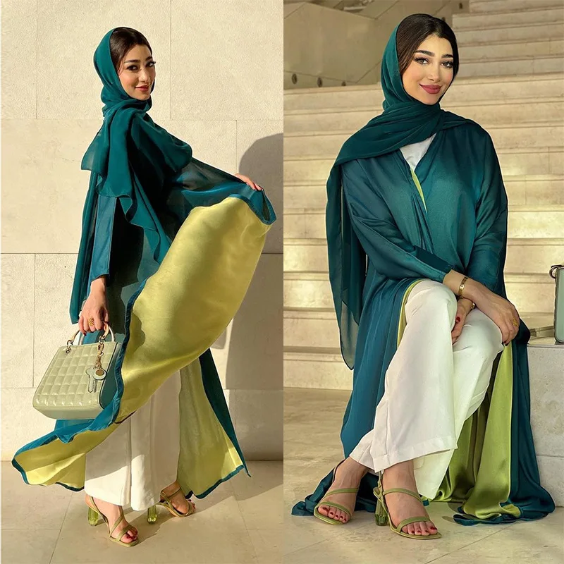 Wholesale Eid Trendy Islamic Muslim Double Sided Abaya - Buy Double ...